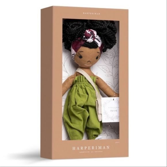 HarperIman | Toys | New Harperiman Imani Handmade Linen 4 Doll Plush ...
